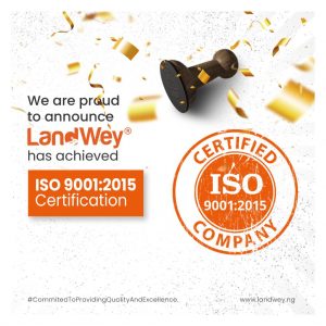 LandWey earns ISO 9001:2015 certification on quality management system